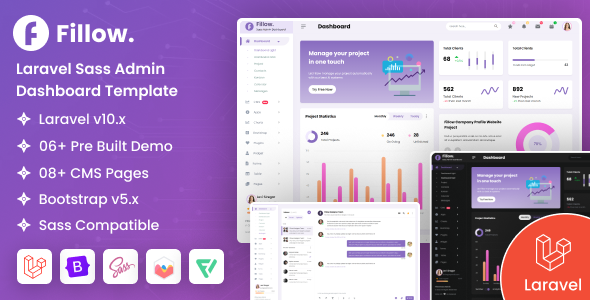 Management And Administration Website Templates | Fillow : Fillow Saas ...